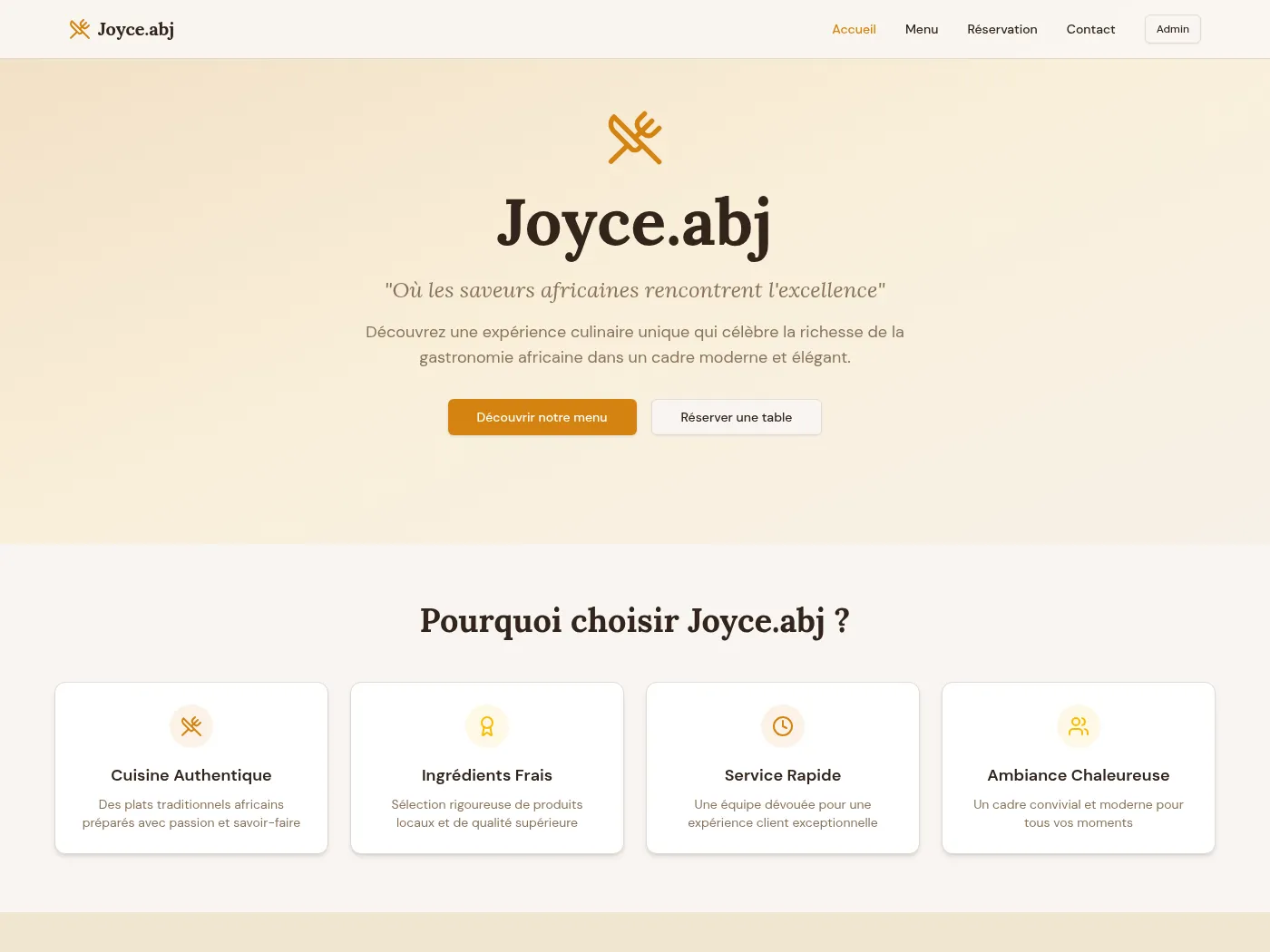 Joyce.abj Restaurant Site