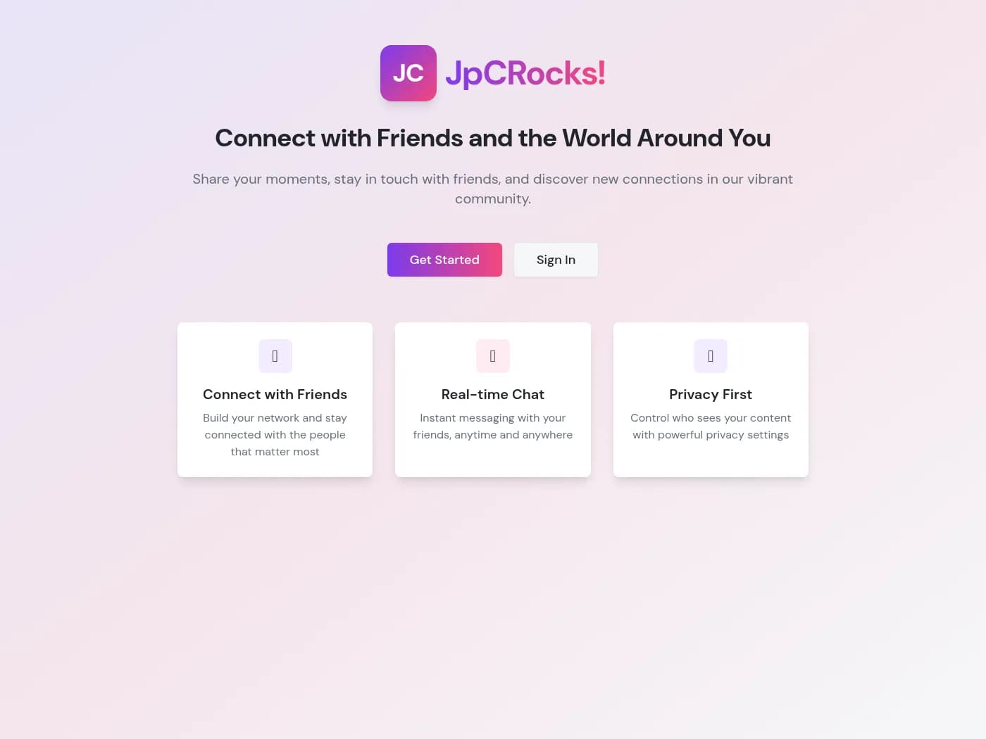 JpCRocks! Social Network Platform