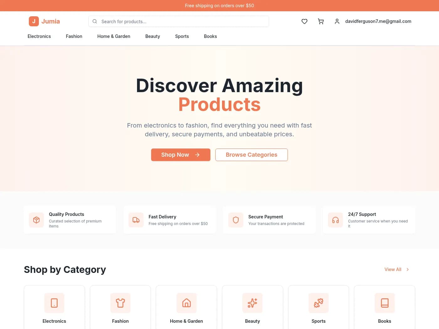 Jumia-Inspired E-commerce Platform