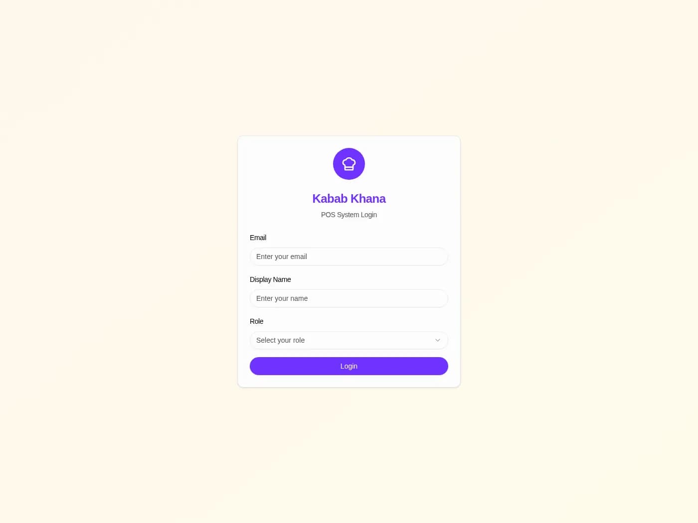 Kabab Khana POS System