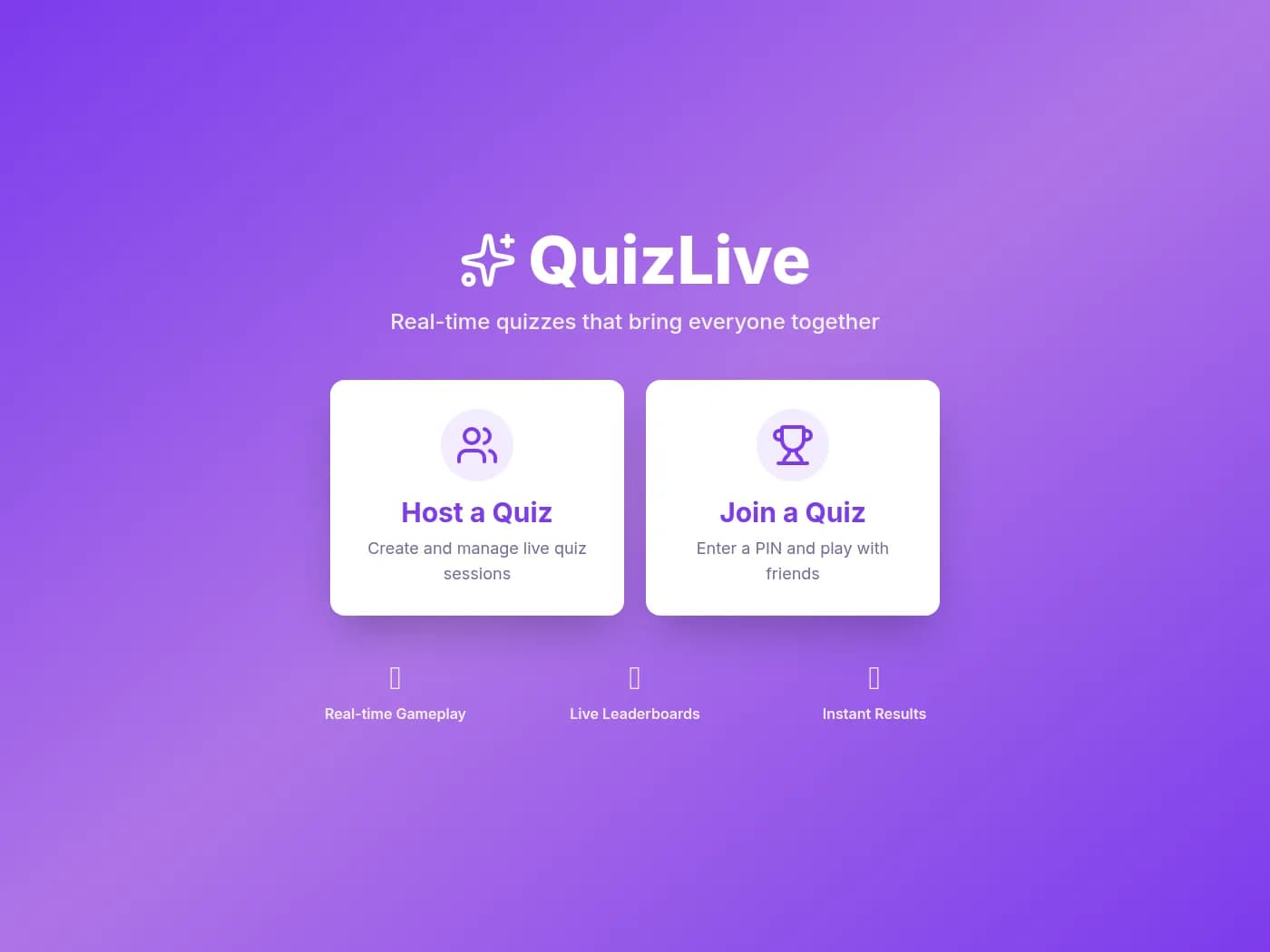 QuizLive - Real-Time