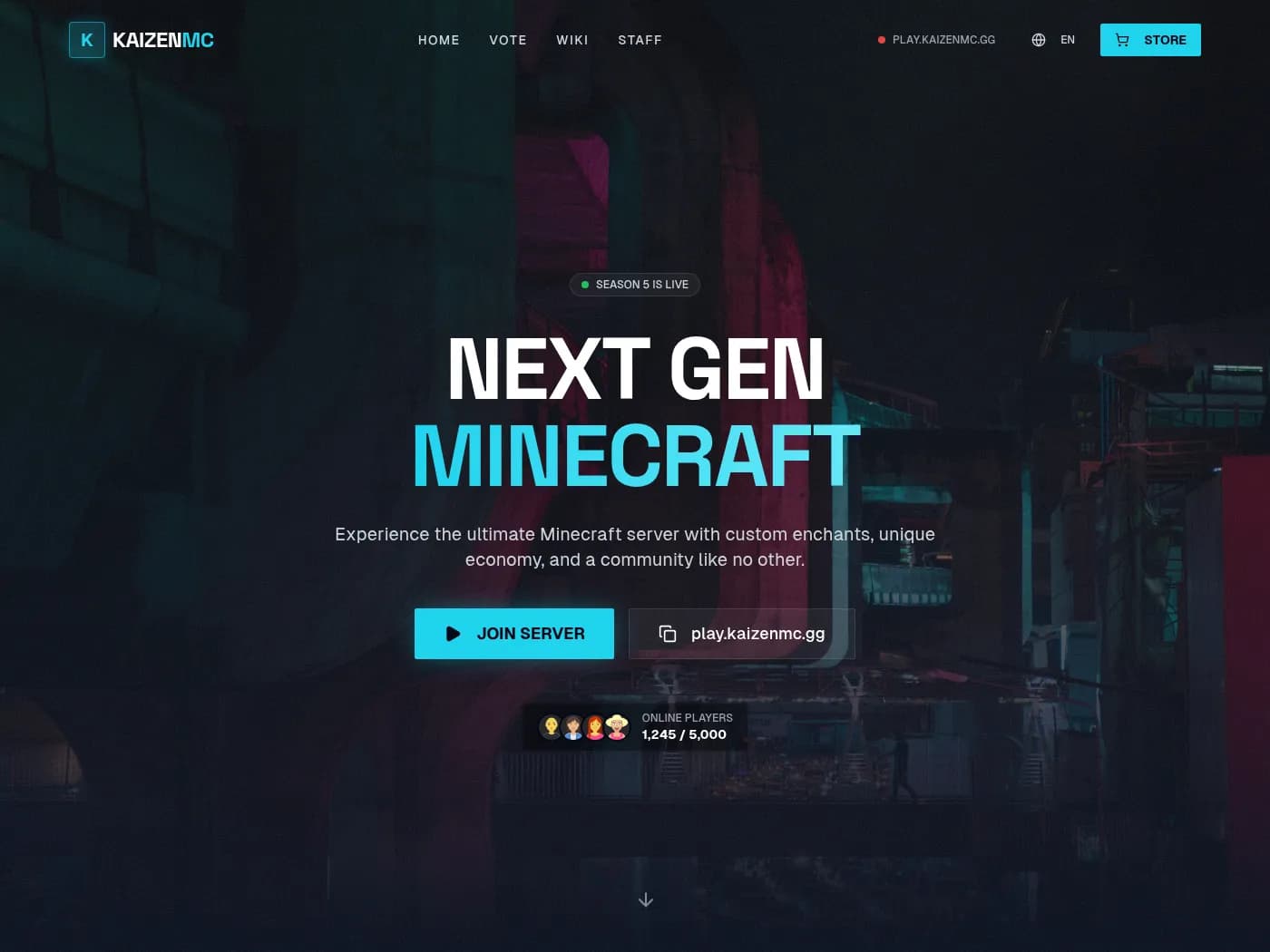 KaizenMC Next-Gen Website Redesign