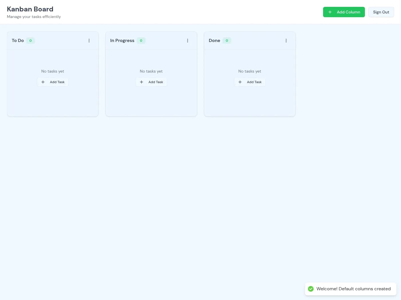 Kanban Board Project Management App