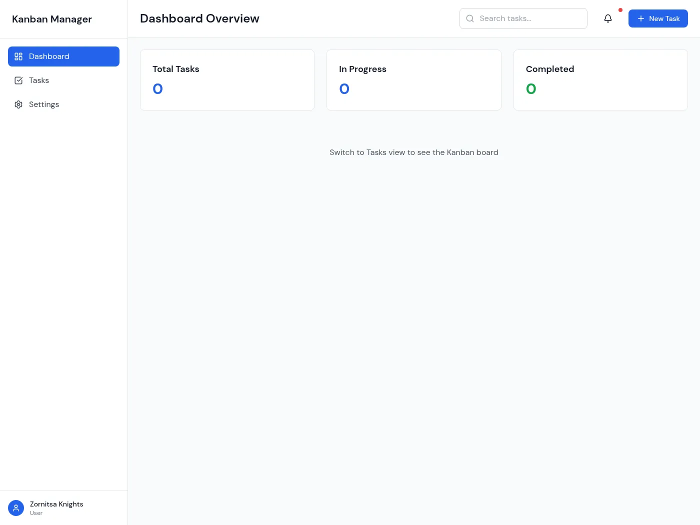 Kanban Task Manager for Employee and Department Oversight
