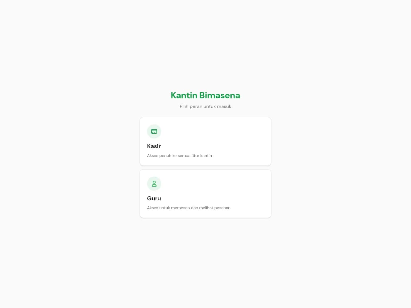 Kantin Bimasena – Modern Web Super App for School Canteen Operations