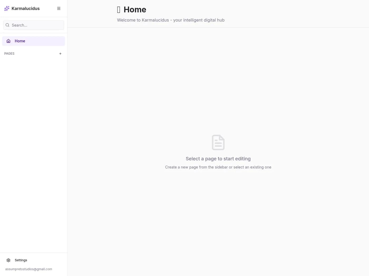 Karmalucidus – The Intelligent Notion-Style Digital Hub with AI and Voice Integration