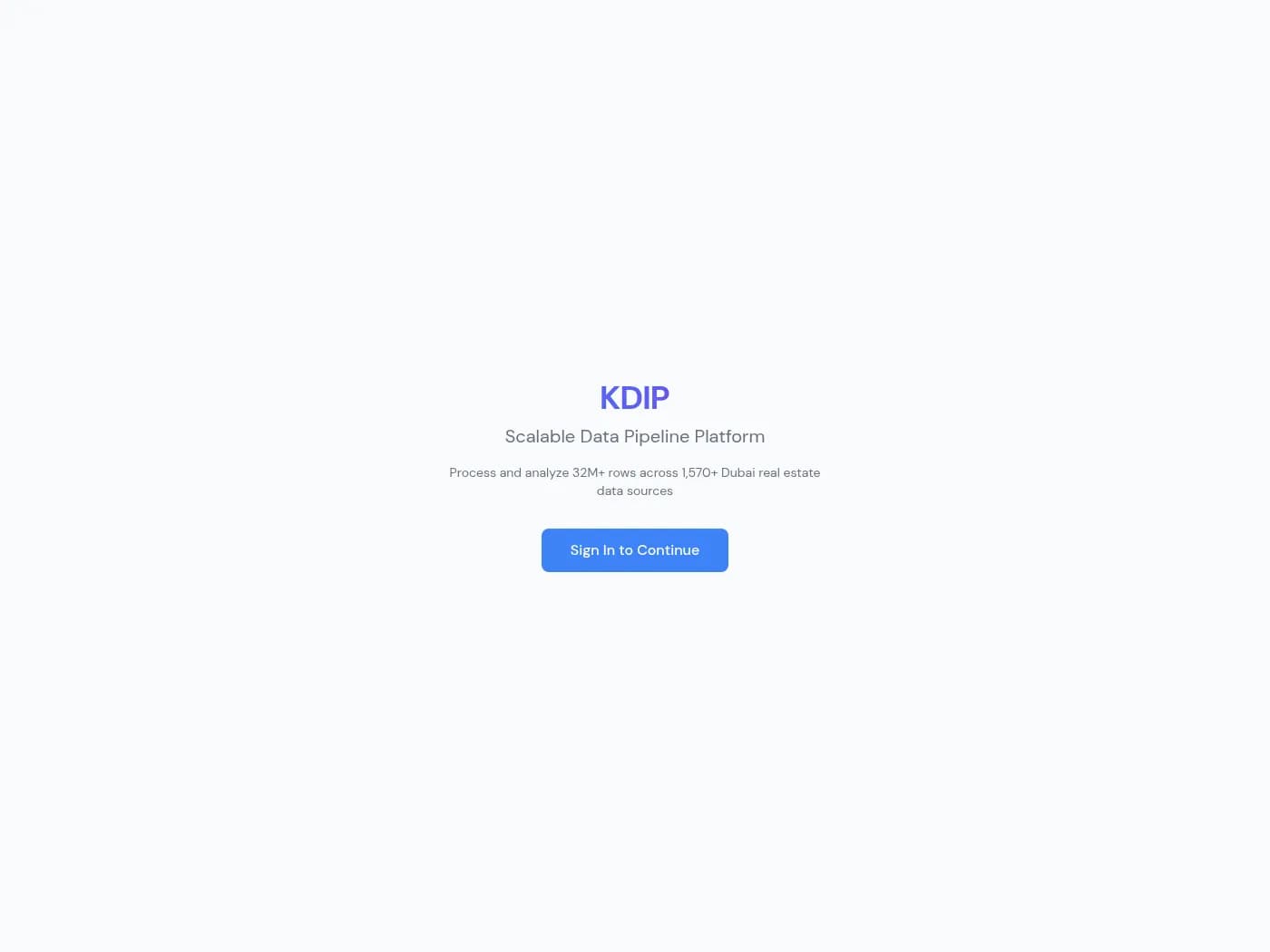KDIP – Scalable Data Pipeline Platform for Dubai Real Estate Analytics