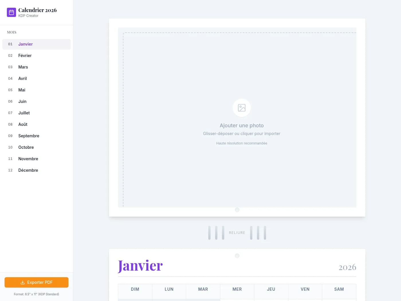 KDP Wall Calendar 2026