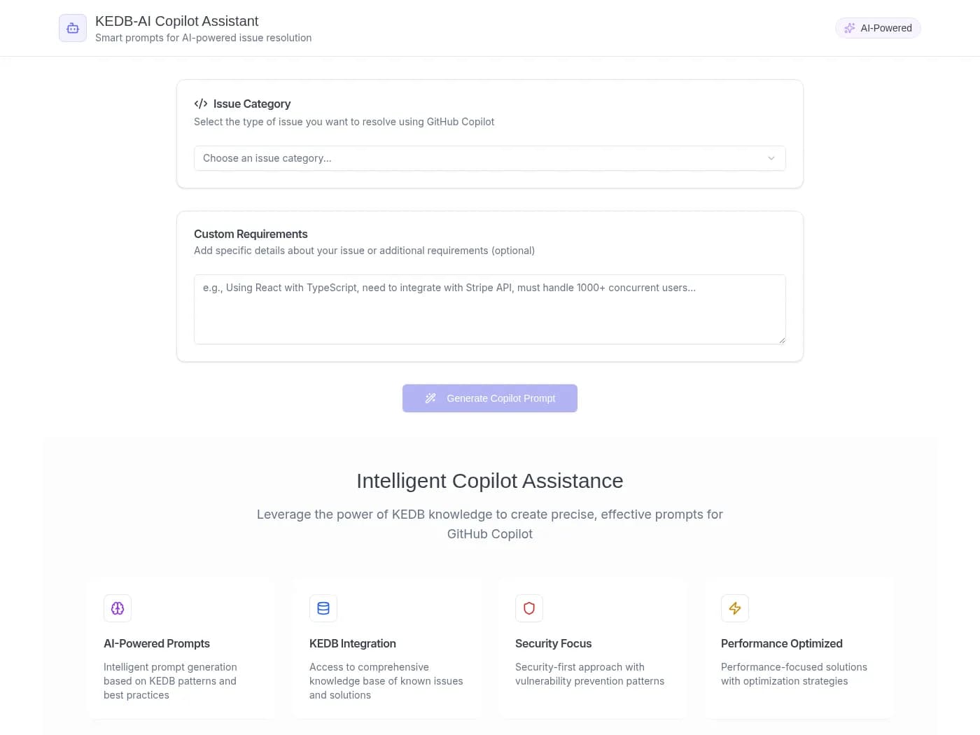 KEDB-AI Copilot Assistant