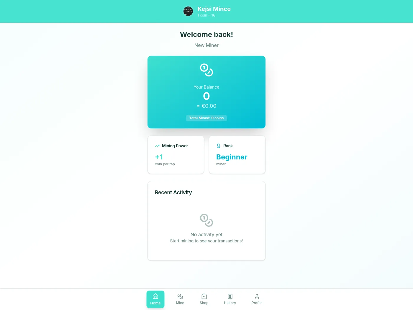 Kejsi Mince: Instant Coin Tracking App from Spreadsheet