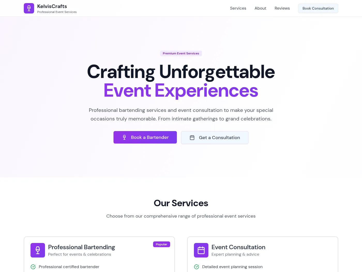 KelvisCrafts Modular Booking and Client Dashboard System