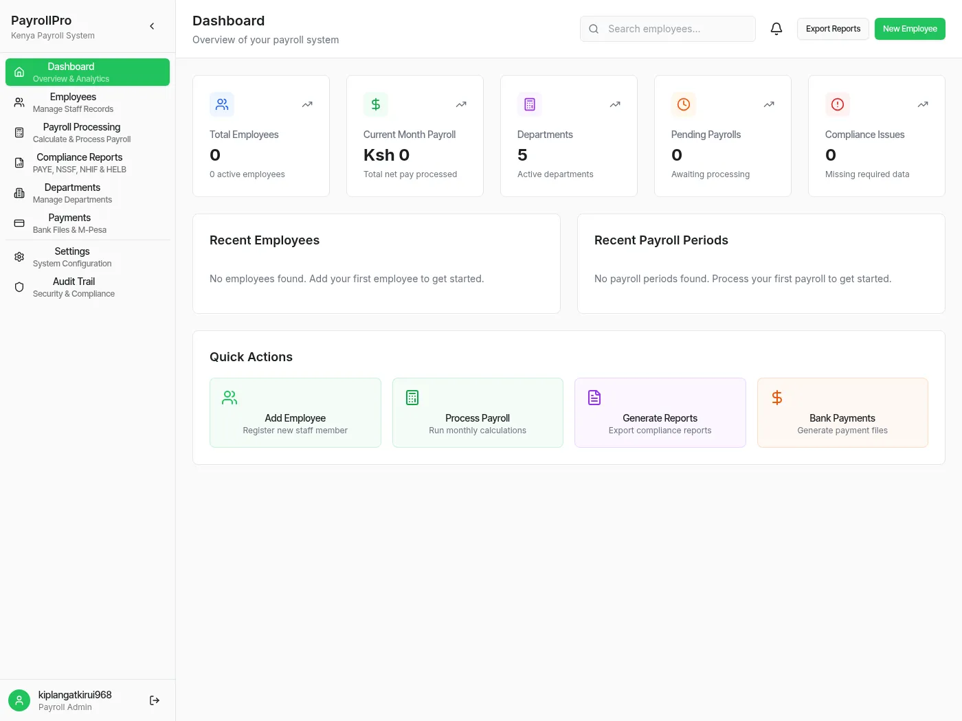 Kenya Modern Payroll System