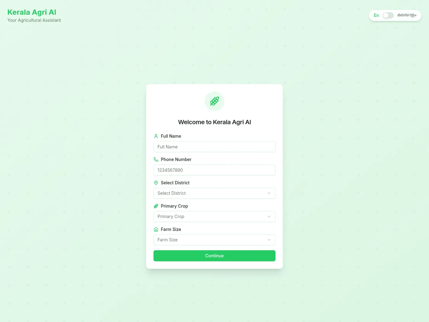 Kerala Agri AI: Personalized Voice & Image QnA for Farmers in Malayalam & English