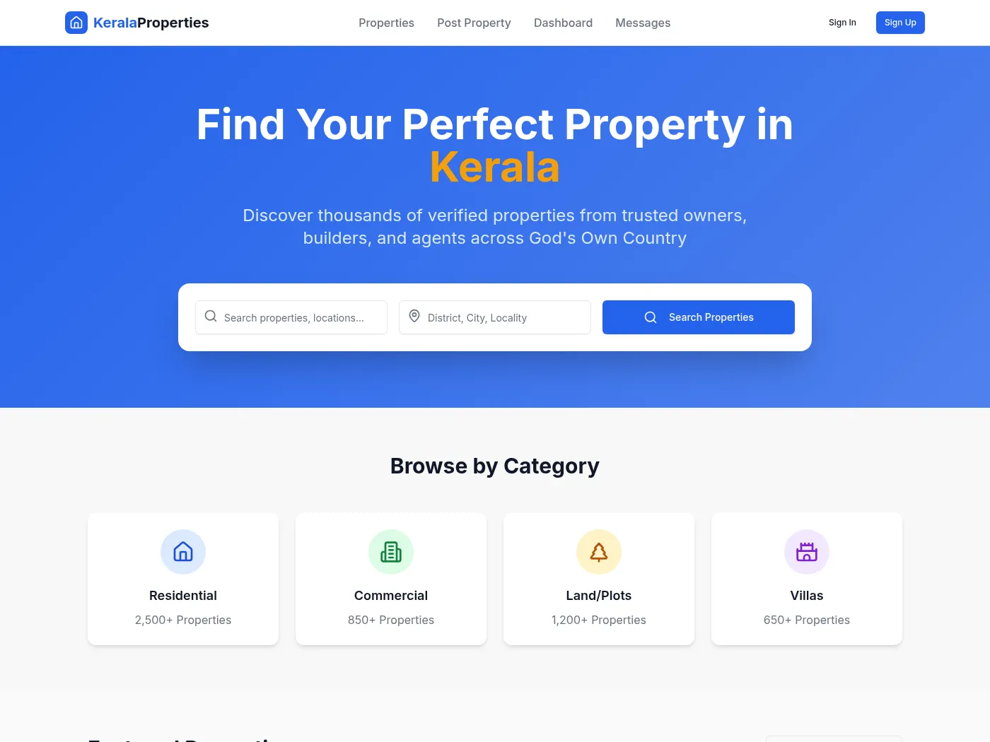 Kerala Real Estate Portal