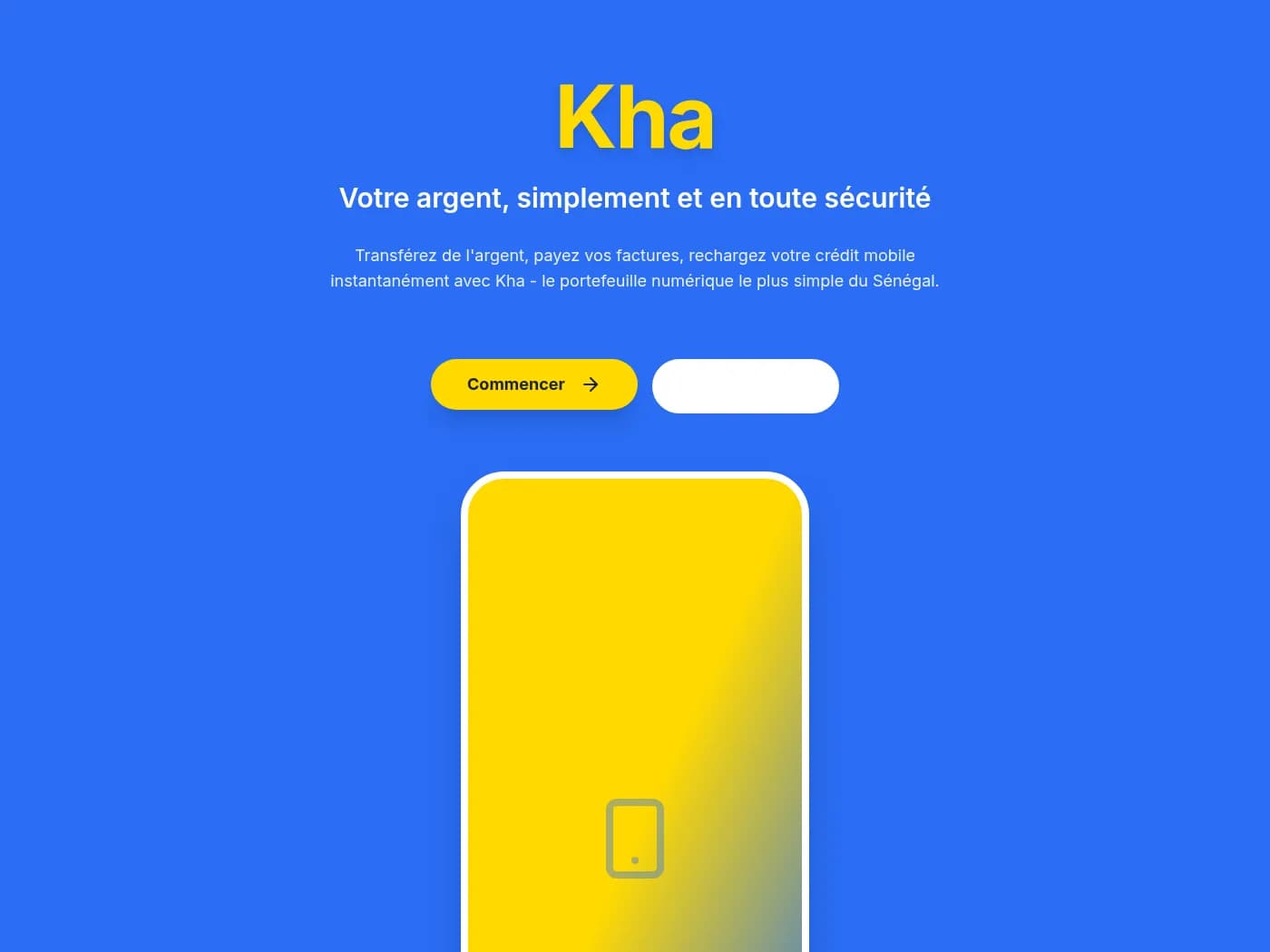 Kha - Digital Wallet App Inspired by Wave Money Sénégal