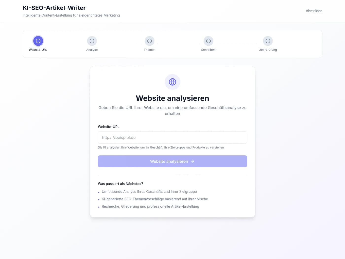 KI-SEO-Artikel-Writer für zielgerichtetes Content Marketing