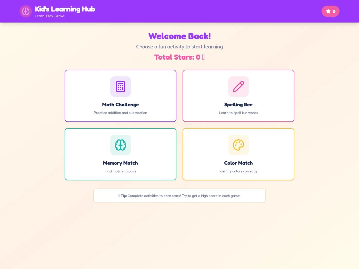 Kid's Learning Hub
