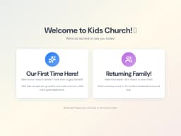 Kids Ministry Check-In Kiosk App