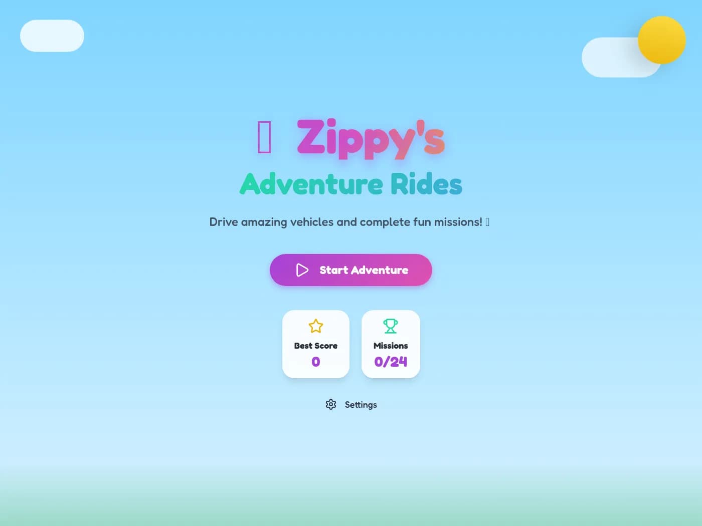 Kid's Taxi Adventure Game Clone