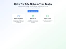 Trang Web Kiểm Tra Trắc Nghiệm Trực Tuyến Cho Học Sinh