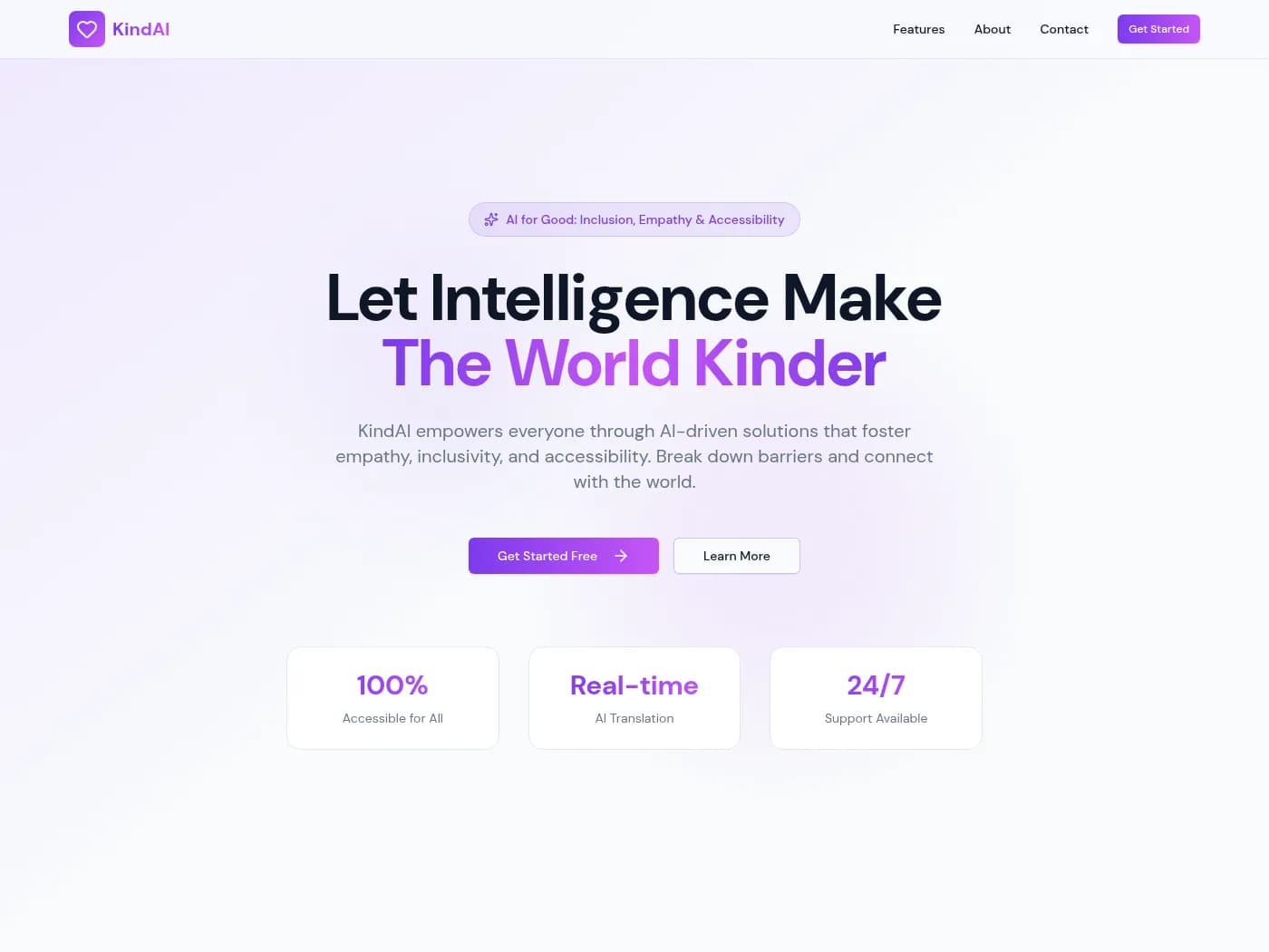 KindAI: An Inclusive Platform for AI-Driven Empathy and Accessibility
