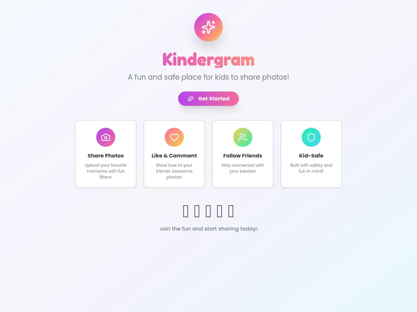 Kindergram - A Kid-Friendly Social Photo Sharing Platform