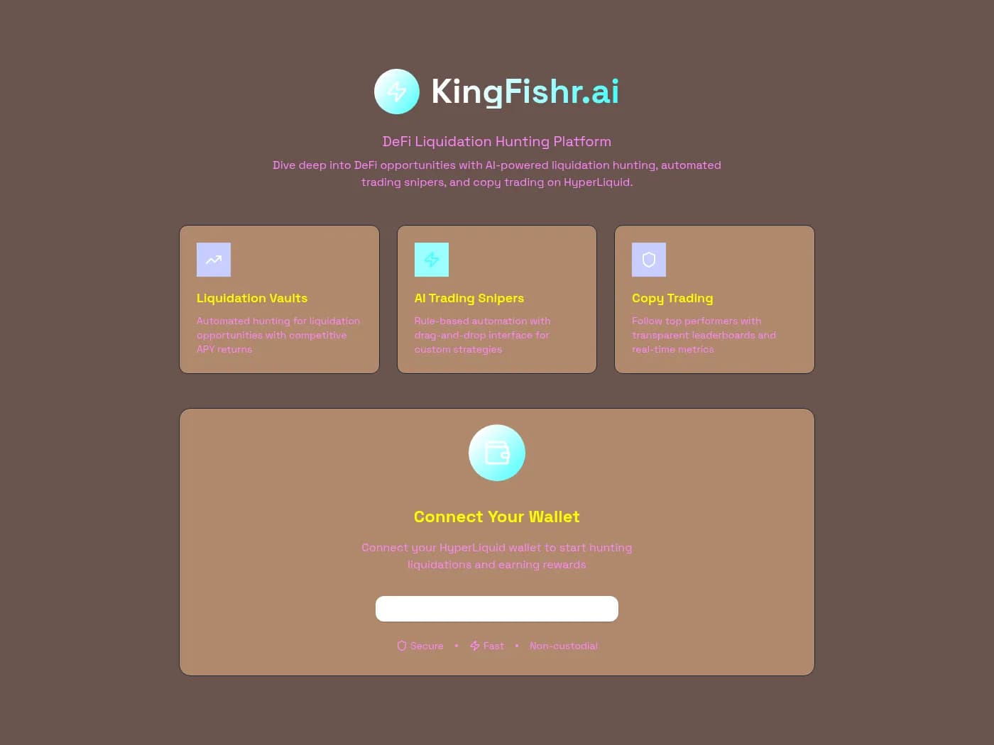 KingFishr.ai - DeFi Liquidation Hunting Platform