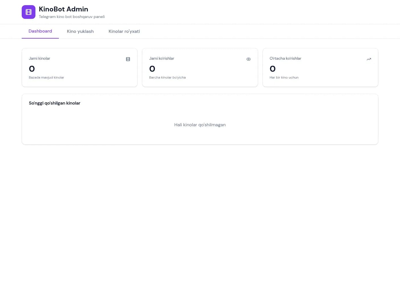 KinoBot: Telegram Movie Bot with Admin Panel