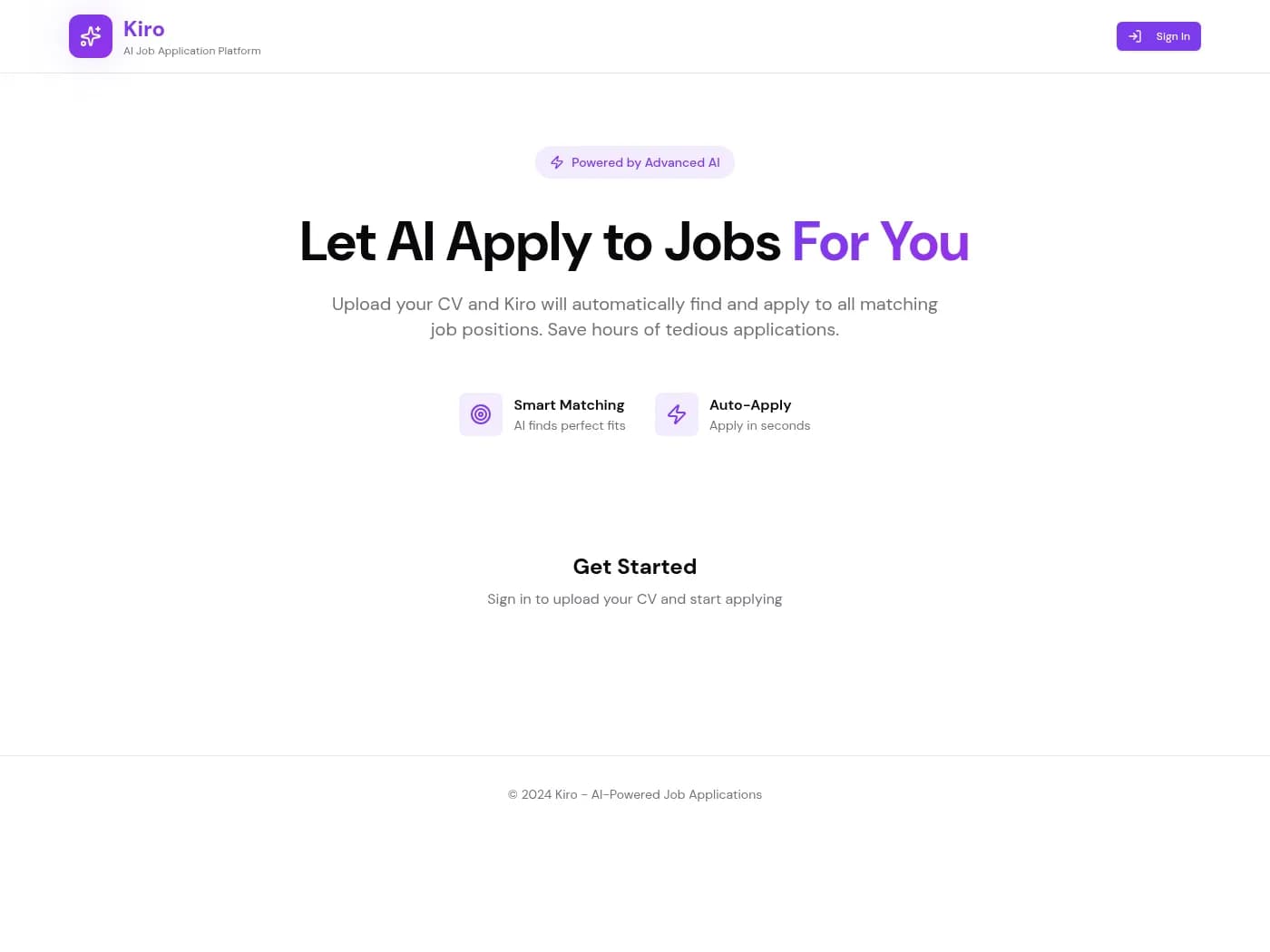 Kiro: AI-Powered Automated Job Application Platform