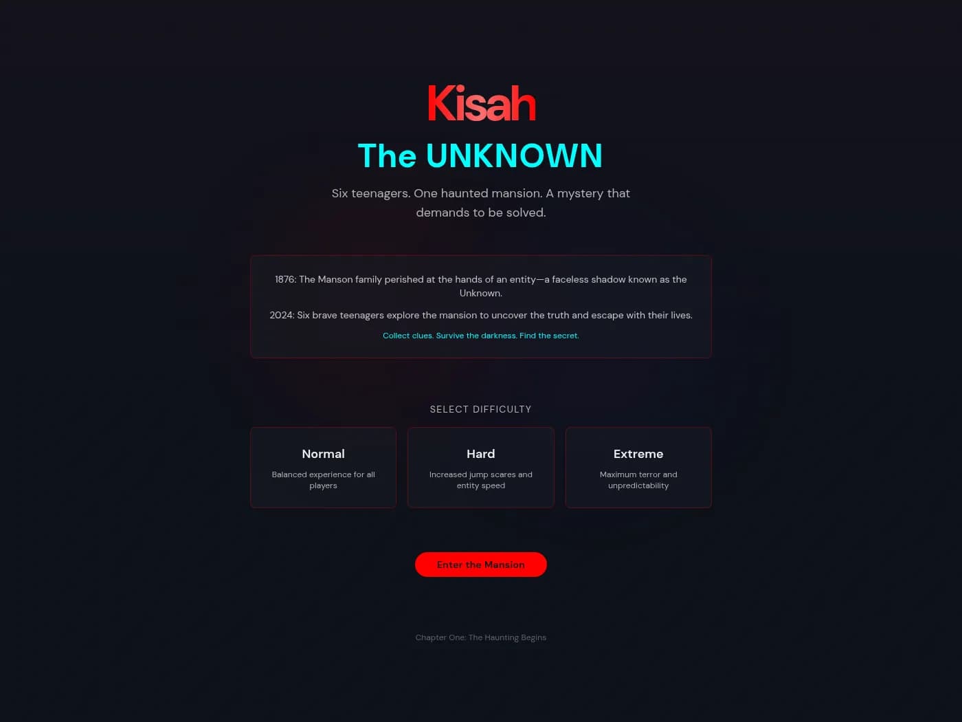 Kisah The UNKNOWN: Horror Mystery Survival Game