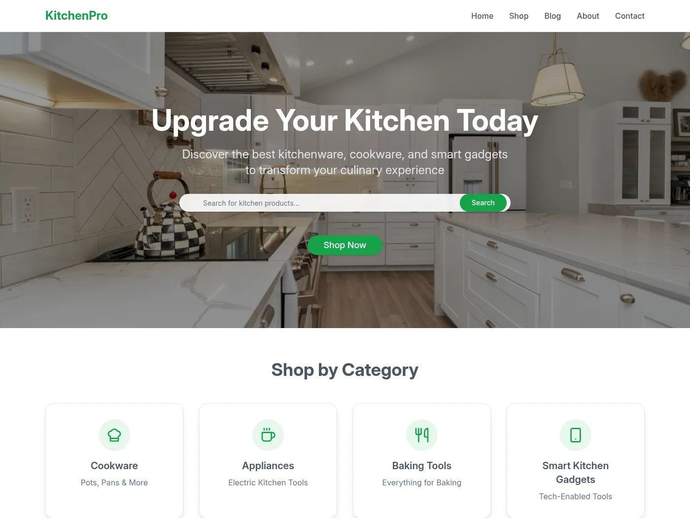 KitchenPro: Modern Affiliate Marketing Platform for Kitchenware
