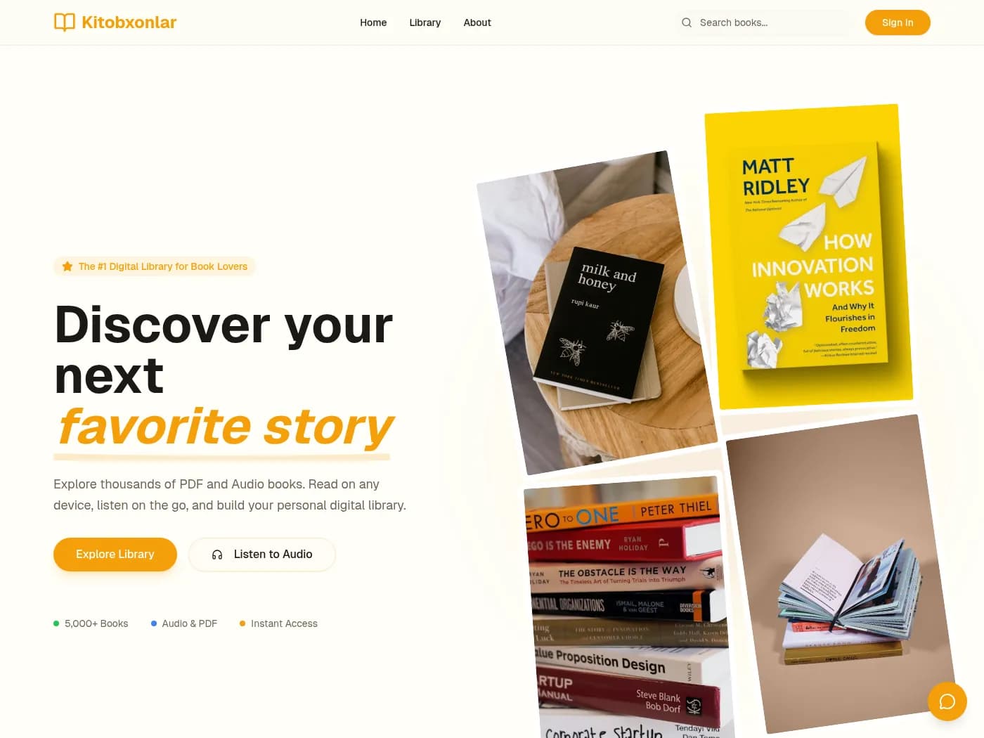 Kitobxonlar – Unified PDF & Audio Book Marketplace