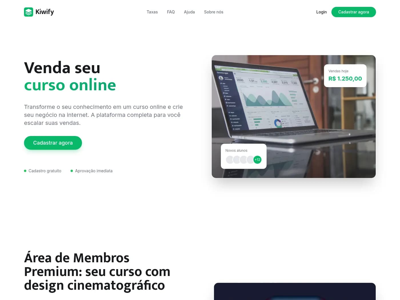 Kiwify Web Platform Clone