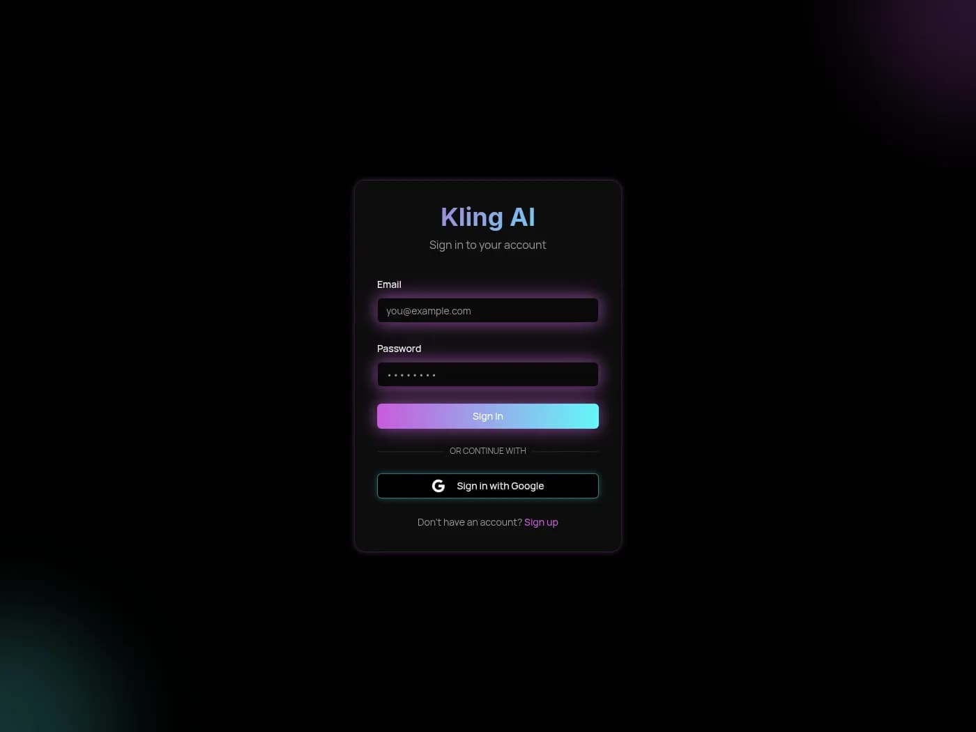 Kling-AI Dashboard – Next-Gen React SaaS for AI Video Content Teams