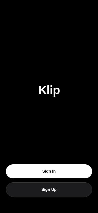 Klip - Minimal Voice-Driven Reminder Mobile App