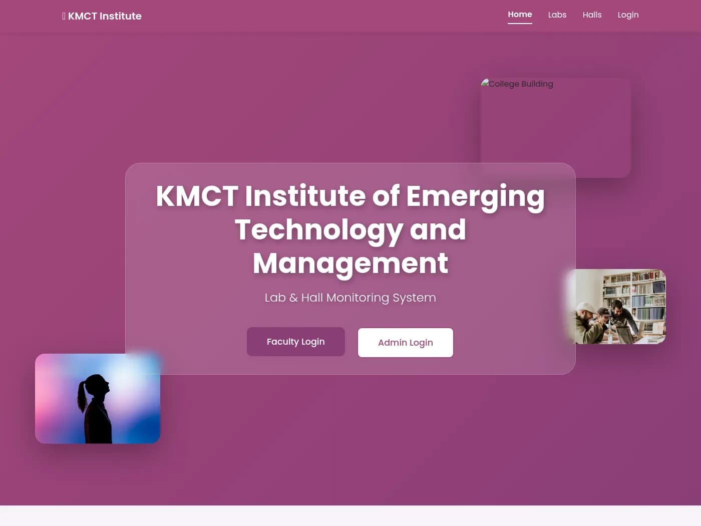 KMCT College Lab & Hall Monitoring Web App