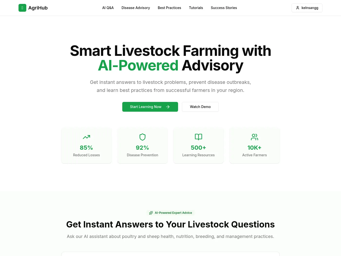 Knowledge & Advisory Hub for Livestock Farmers