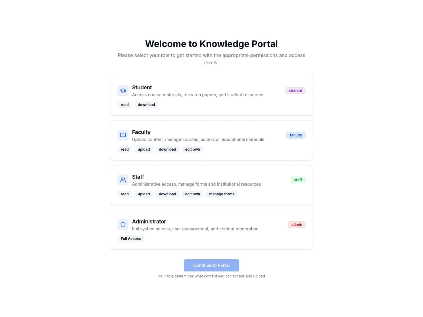 Knowledge Management Portal for Educational Organizations