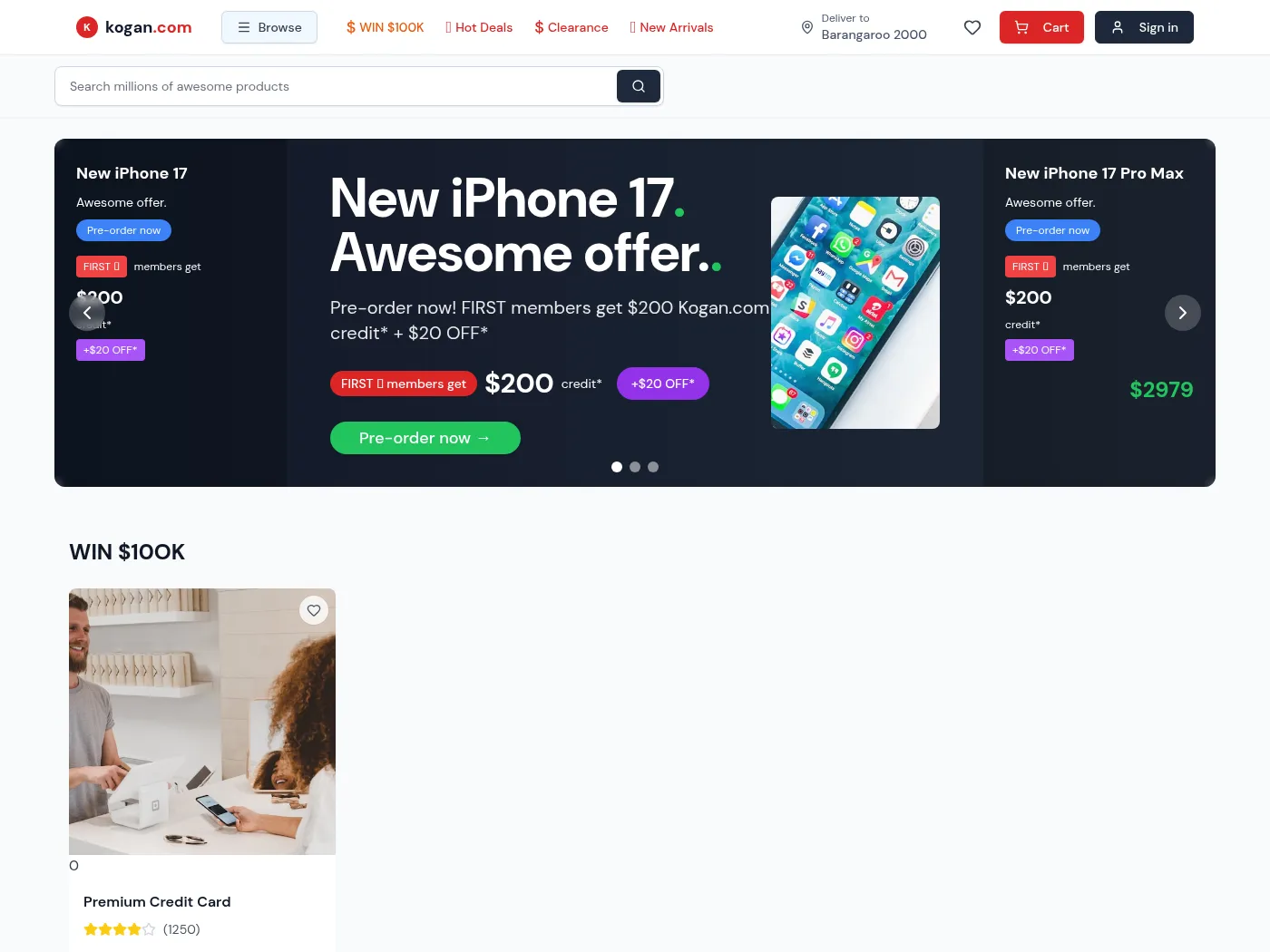 Kogan-Inspired E-commerce Platform