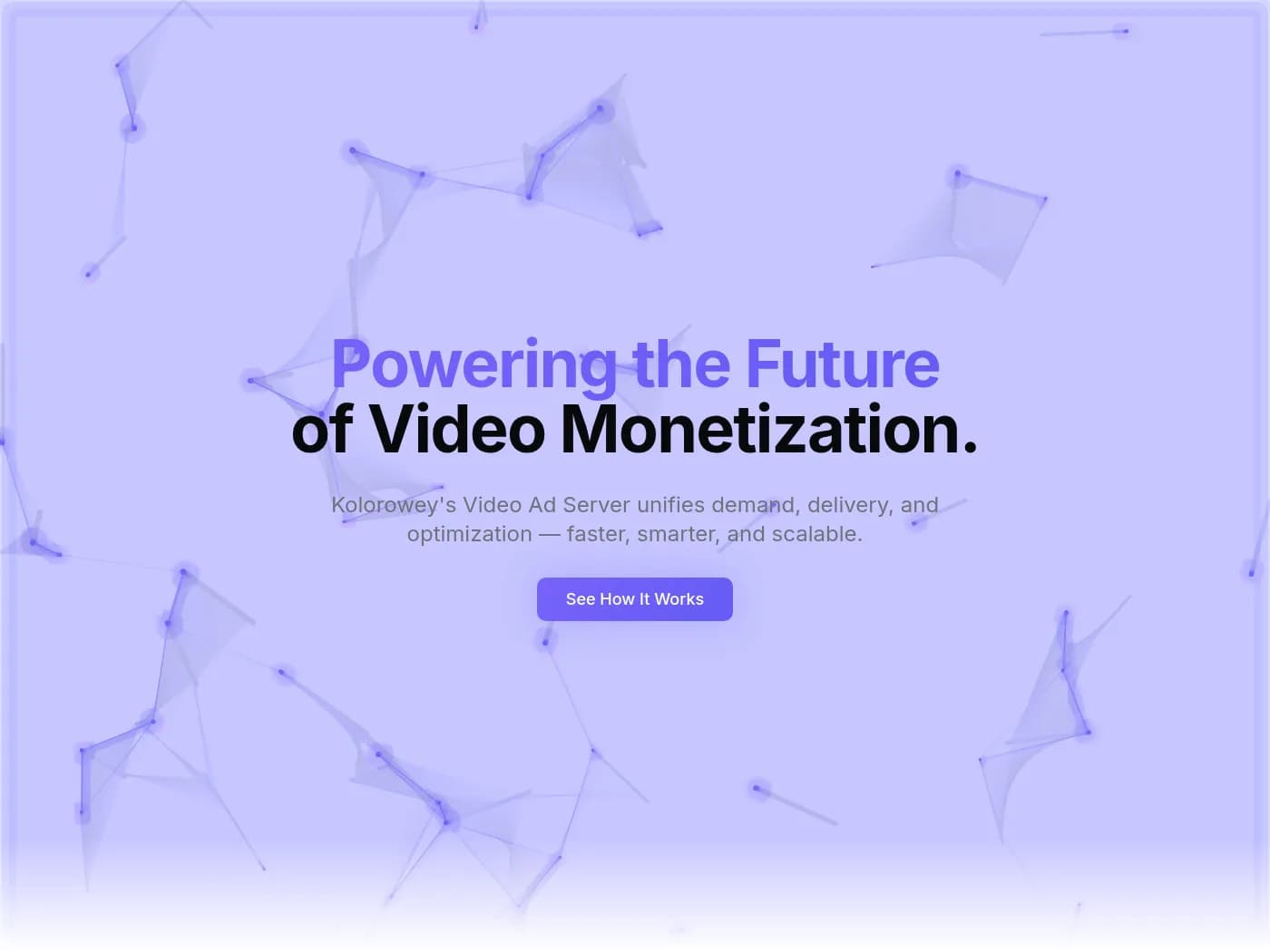 Kolorowey Media Video Ad Server Landing Page