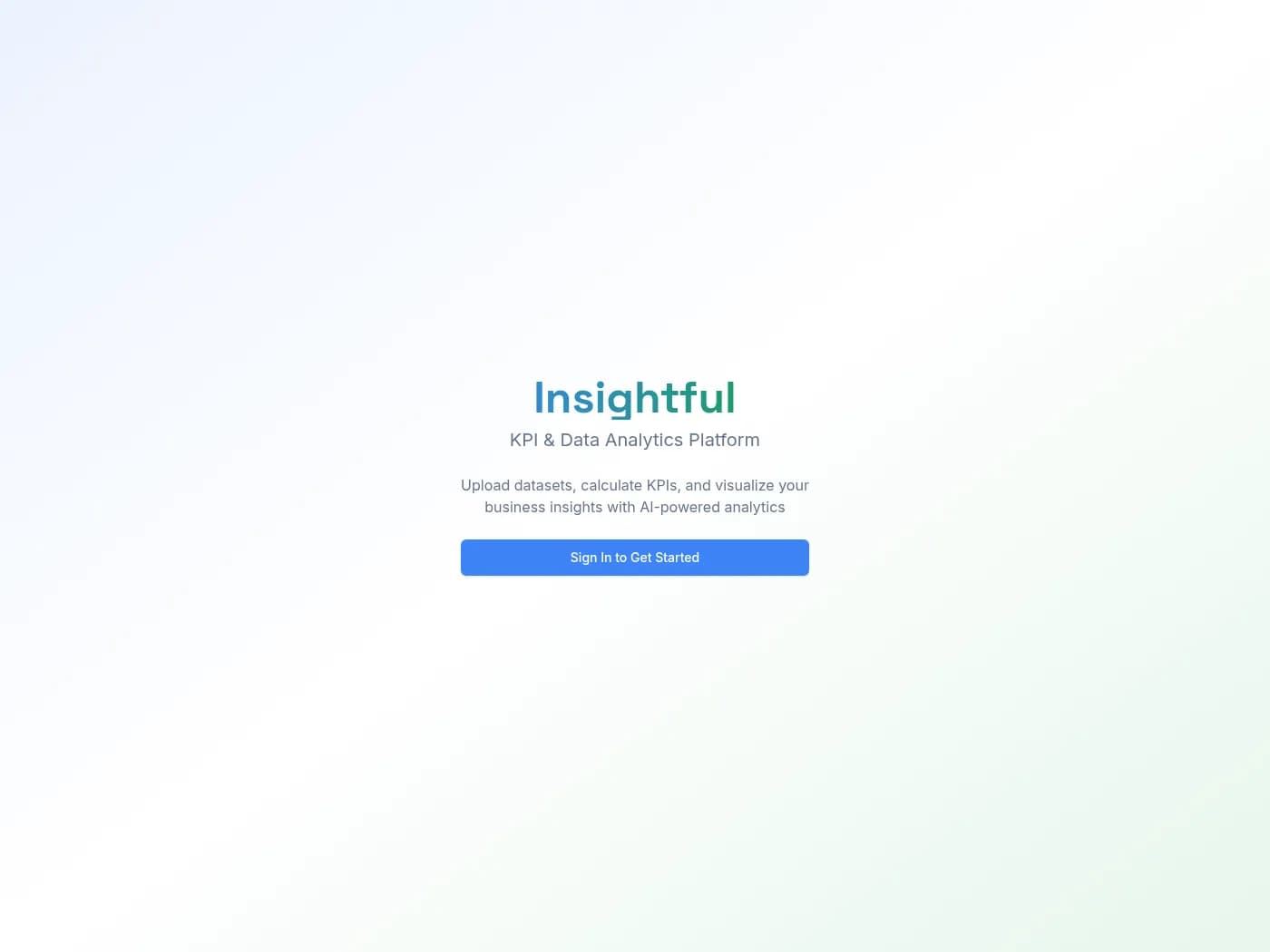 Insightful KPI & Data Analytics Platform
