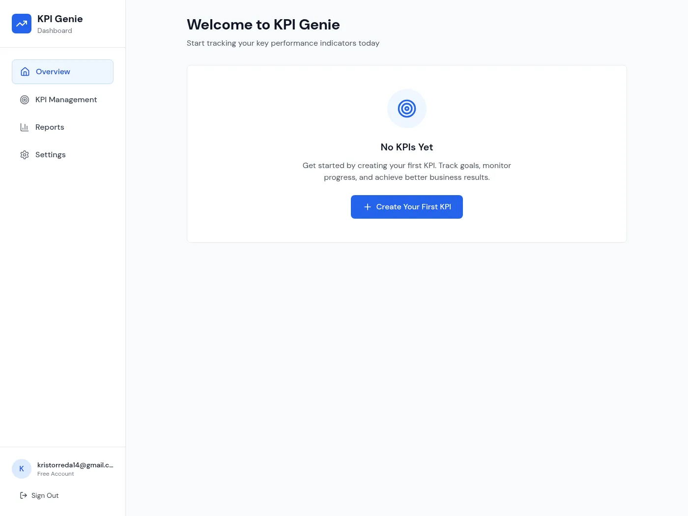 KPI Genie: Easy KPI Management for SMEs and Consultants