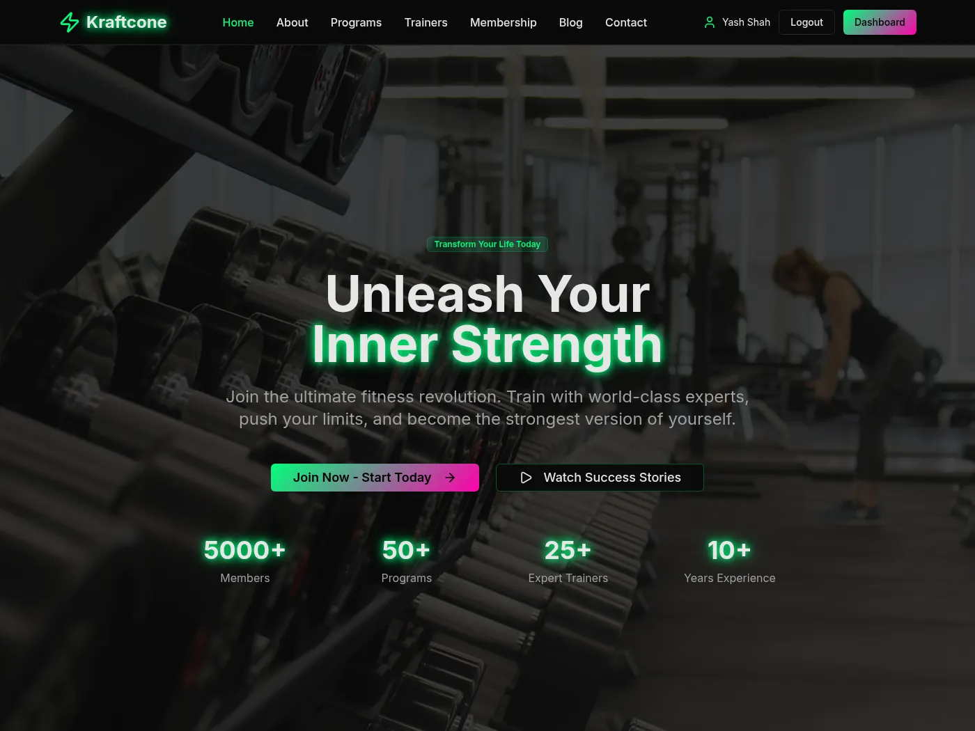Kraftcone Fitness – All-in-One Fitness & Membership Platform