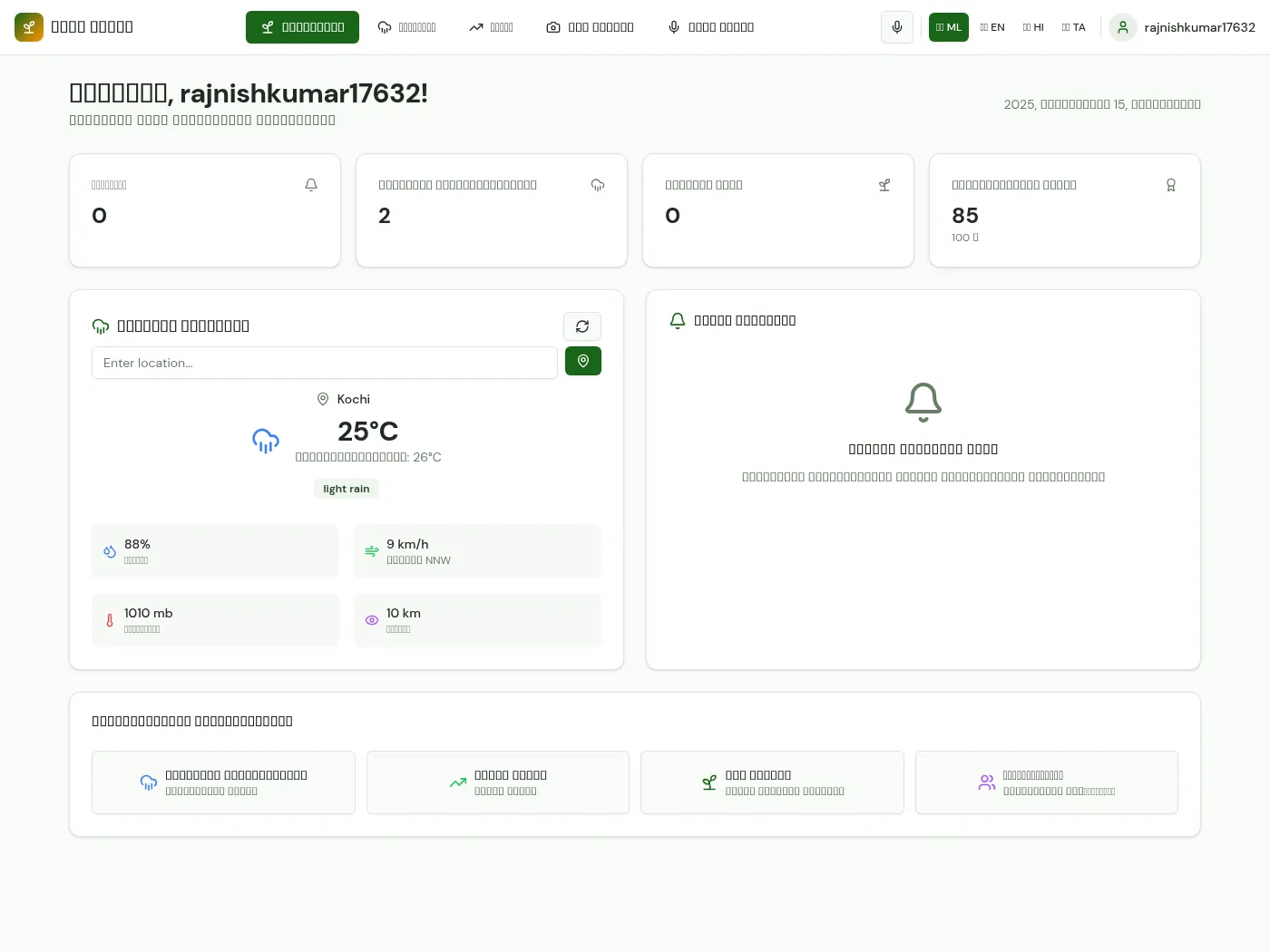Krishi Sahayi: Multilingual AI Agricultural Assistant for Malayalam Farmers