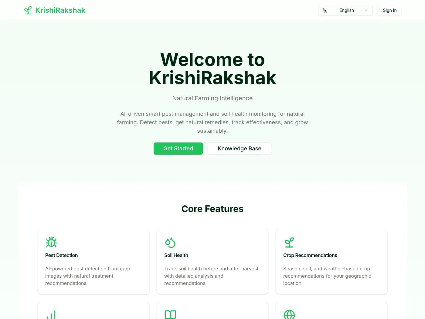 KrishiRakshak – AI-Powered Eco-Friendly Pest Management & Soil Health Advisor for Farmers
