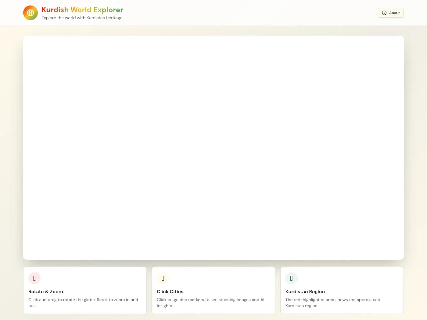Kurdish Interactive 3D World Explorer