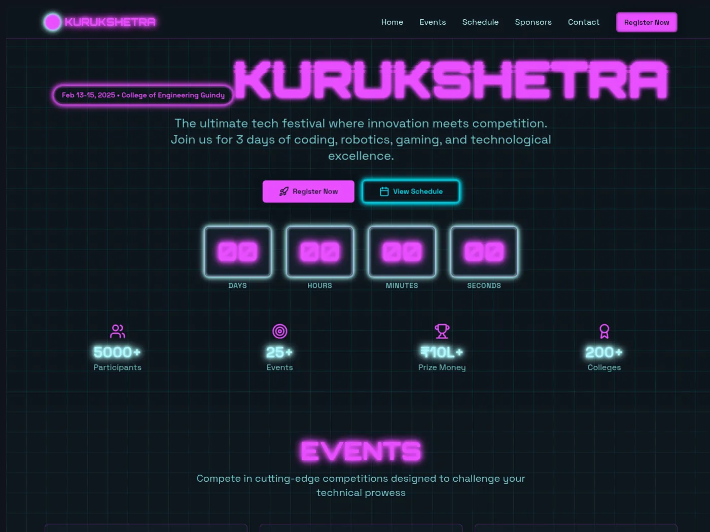 Kurukshetra CEG Website Clone