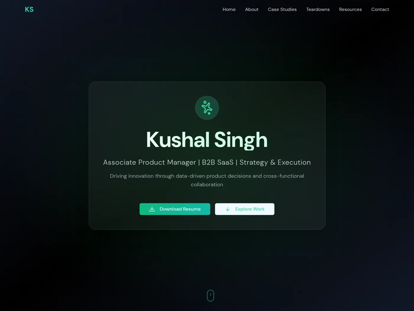 Kushal Singh Portfolio (Fullstack)