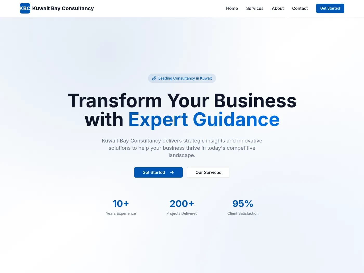 Kuwait Bay Consultancy Website