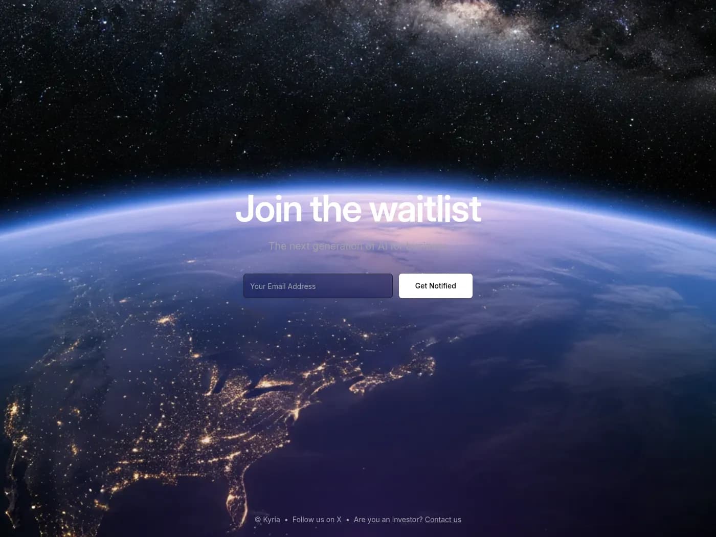 Kyria AI Web App Clone